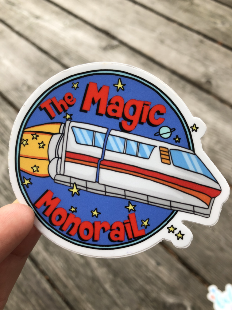 Magic Monorail Sticker – FortySevenWishes.com